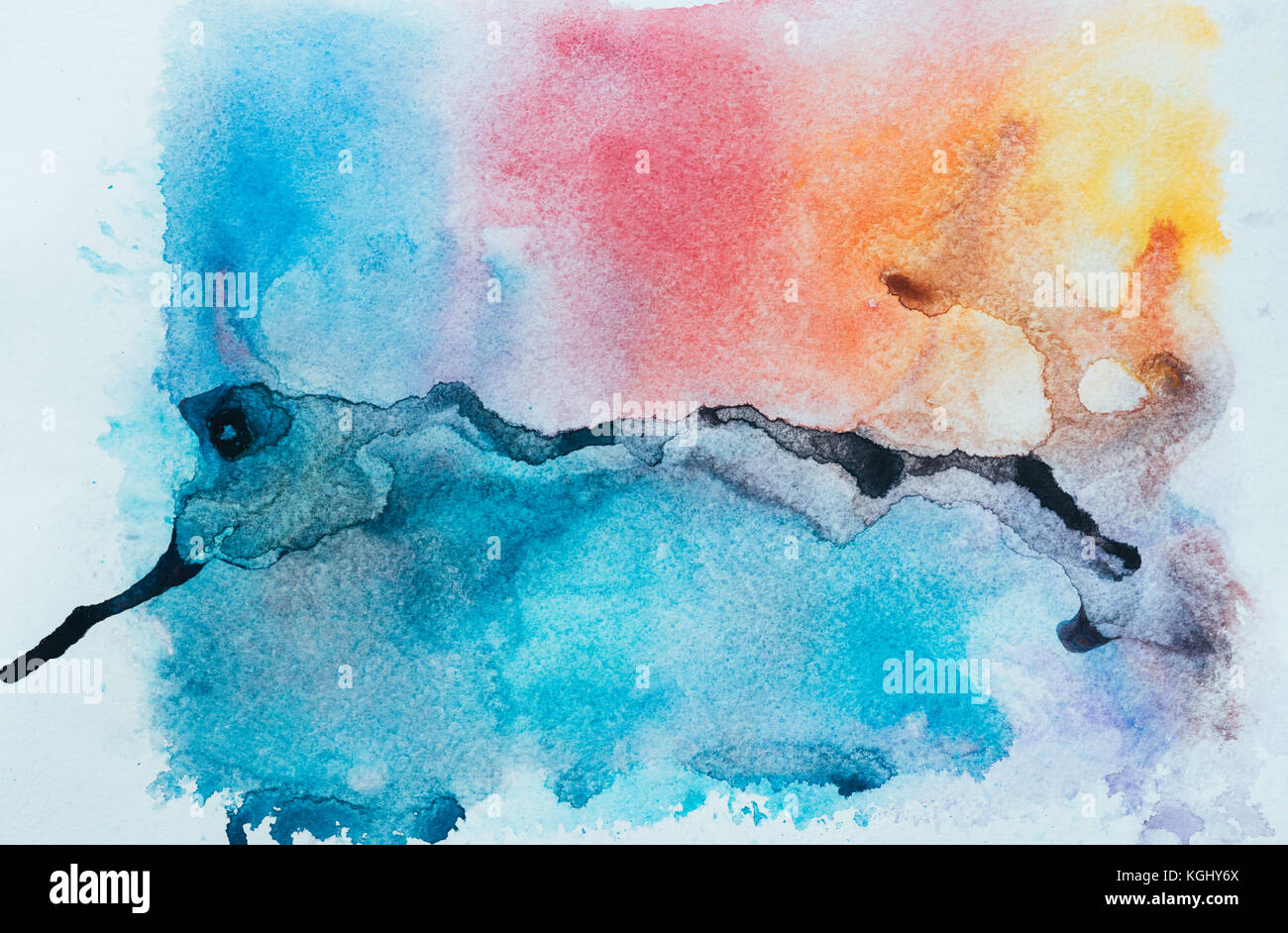 colorful watercolor texture Stock Photo - Alamy