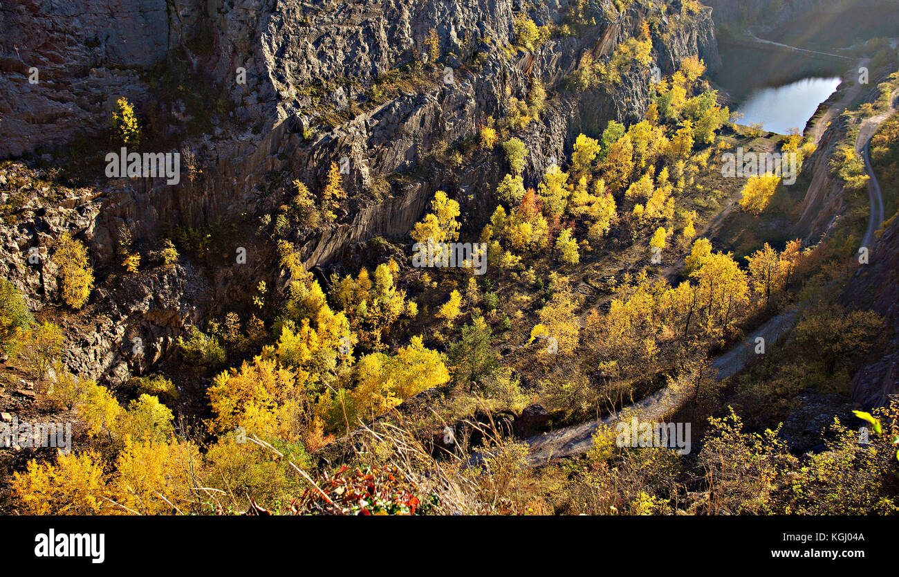 Big America, Czech Grand Canyon, quarry, limestone, lake Stock Photo ...
