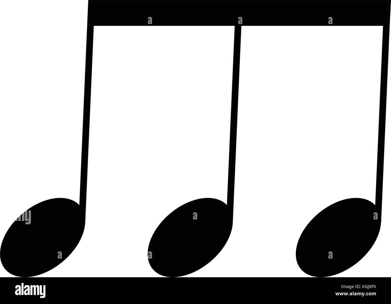 Isolated musical note Stock Vector Image & Art - Alamy