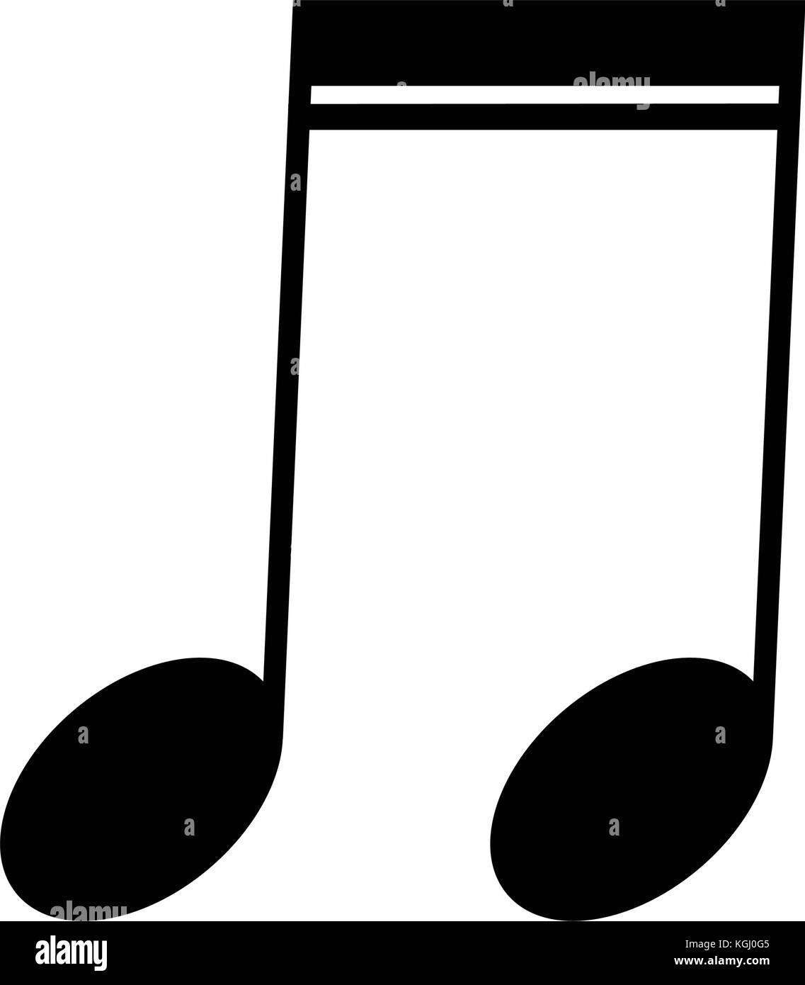 Isolated musical note Stock Vector Image & Art - Alamy