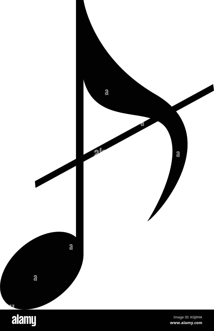 Isolated musical note Stock Vector Image & Art - Alamy