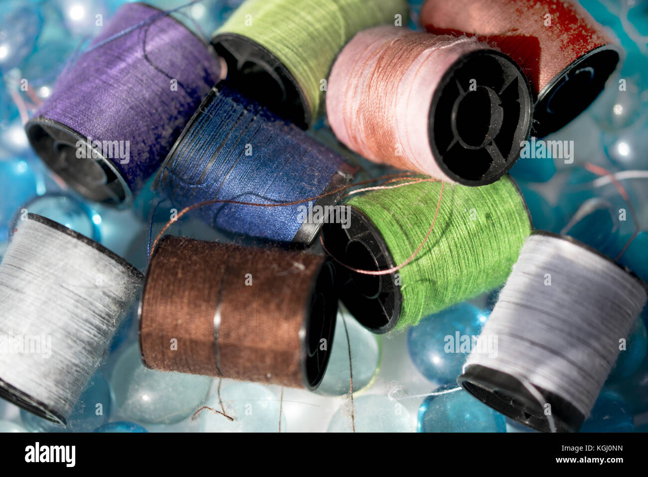 Cotton reels variety hi-res stock photography and images - Alamy