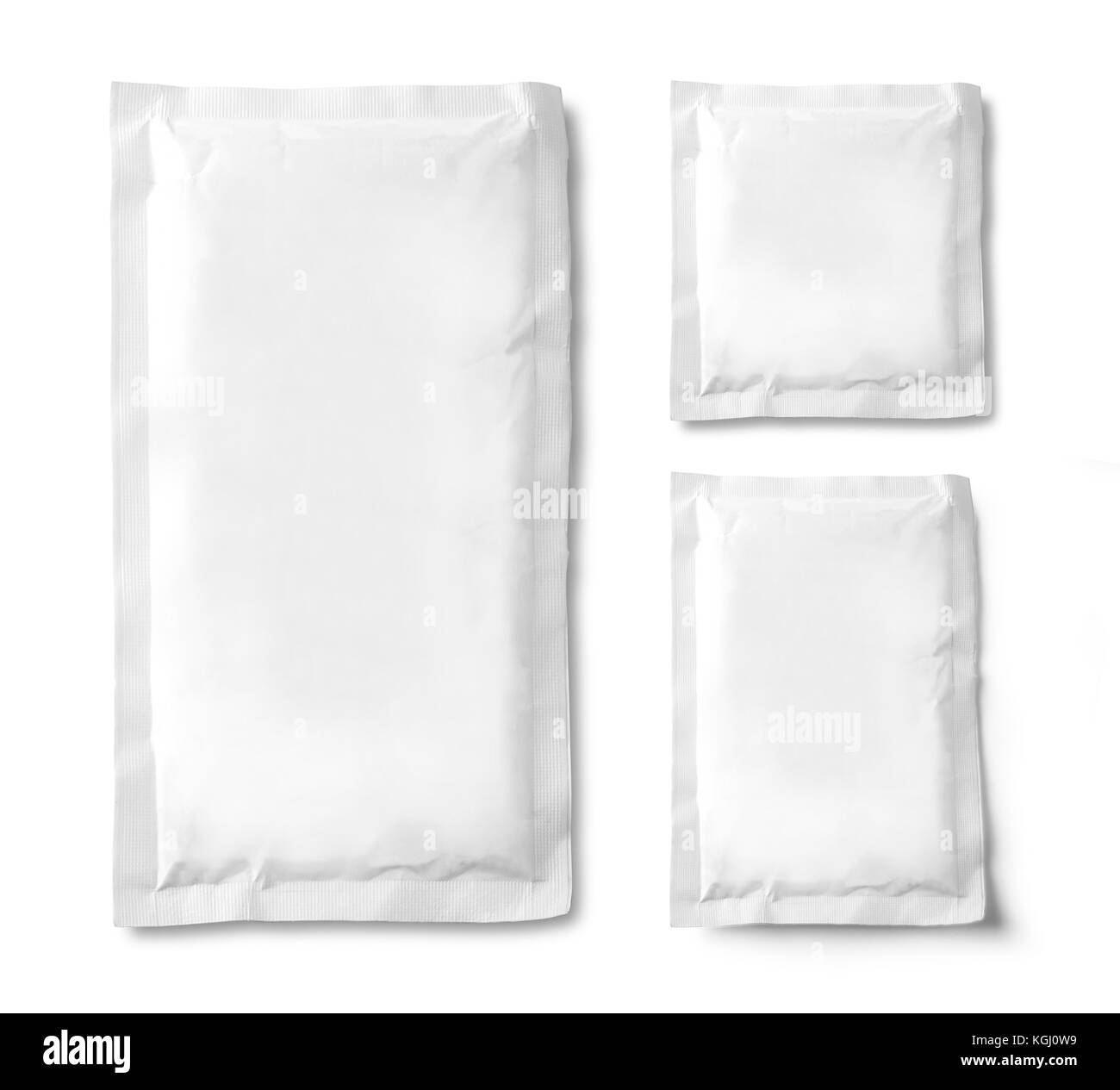 set of food bag for new design, isolated over white background Stock ...