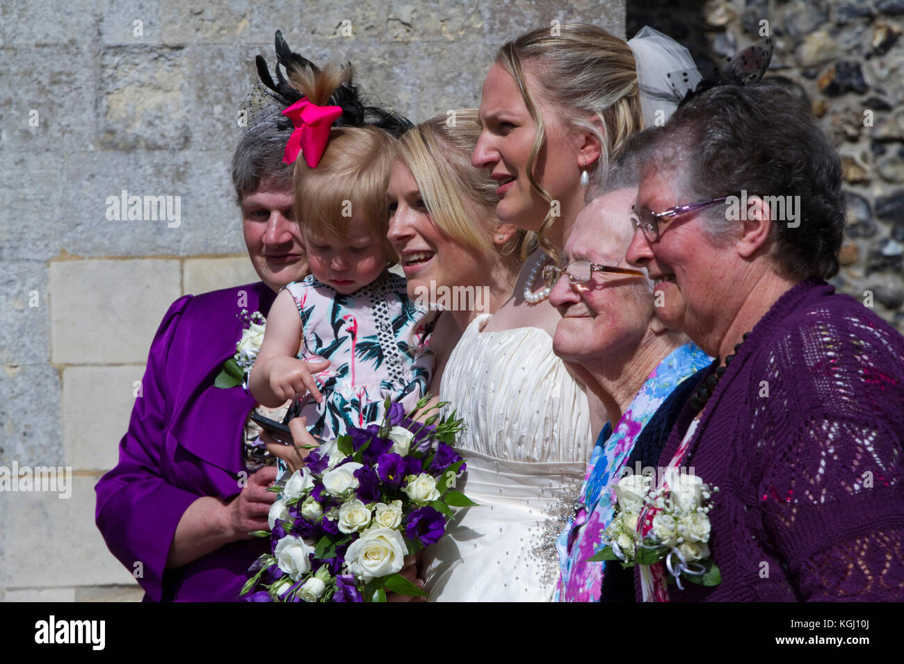 Five generations of the same family at a wedding Stock Photo - Alamy