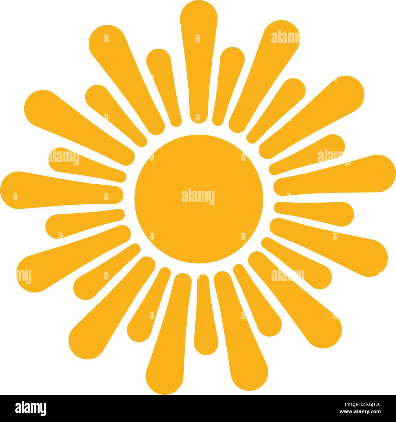 Isolated sun icon Stock Vector Image & Art - Alamy