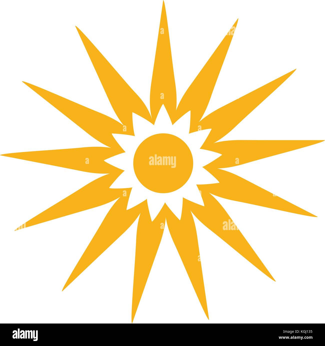 Isolated sun icon Stock Vector Image & Art - Alamy