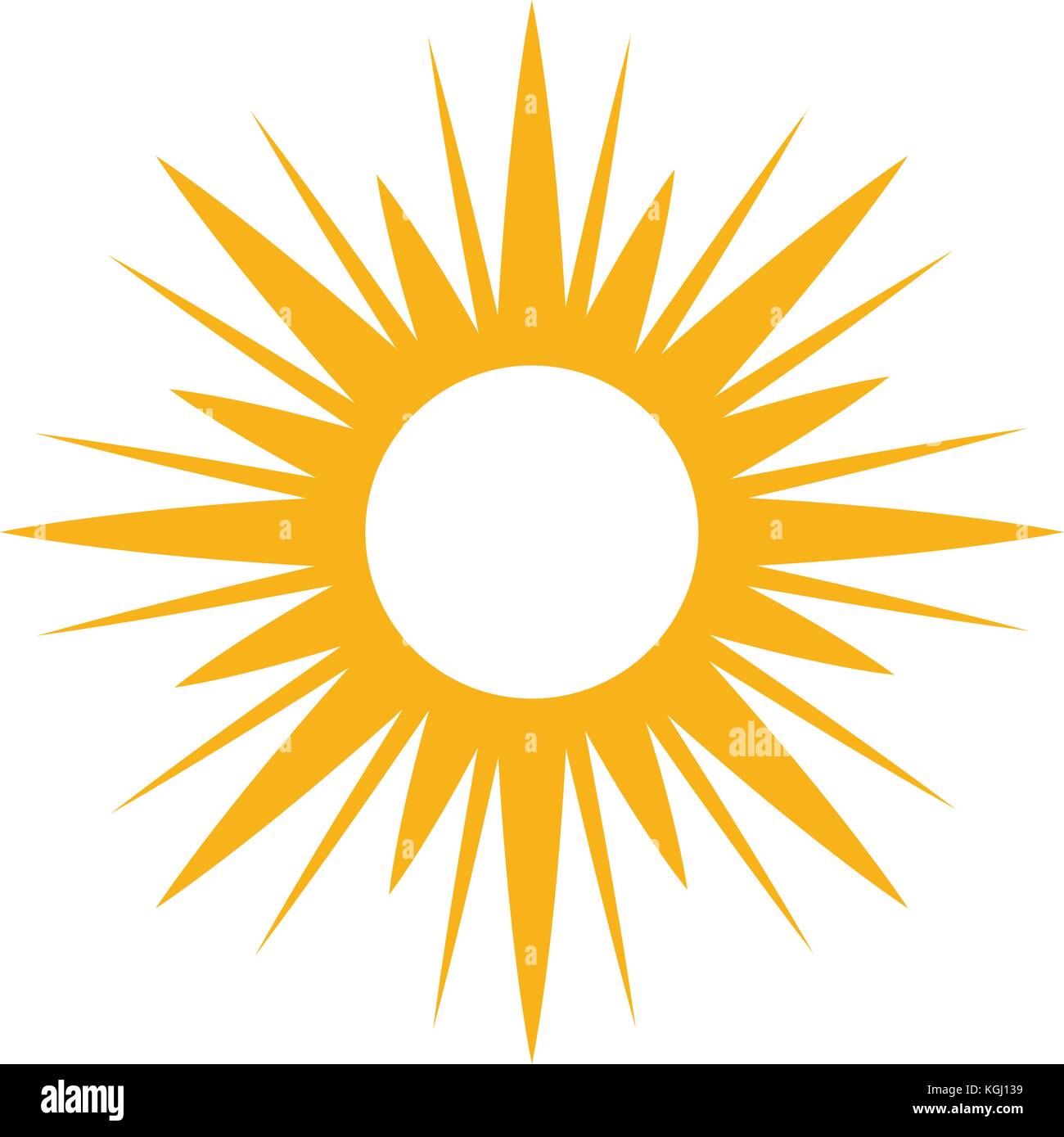 Isolated sun icon Stock Vector Image & Art - Alamy