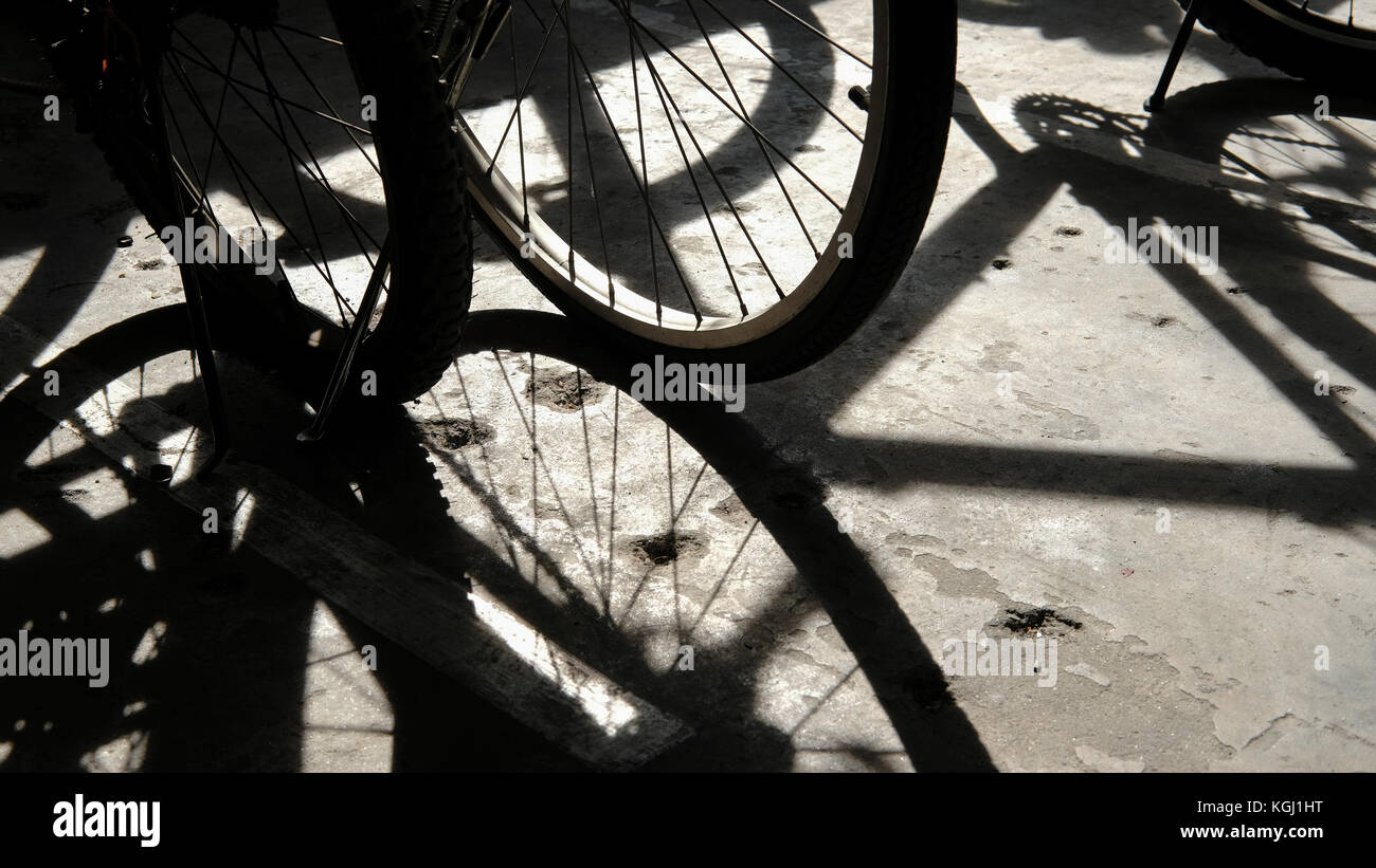 Shadow of bicycles hi-res stock photography and images - Alamy