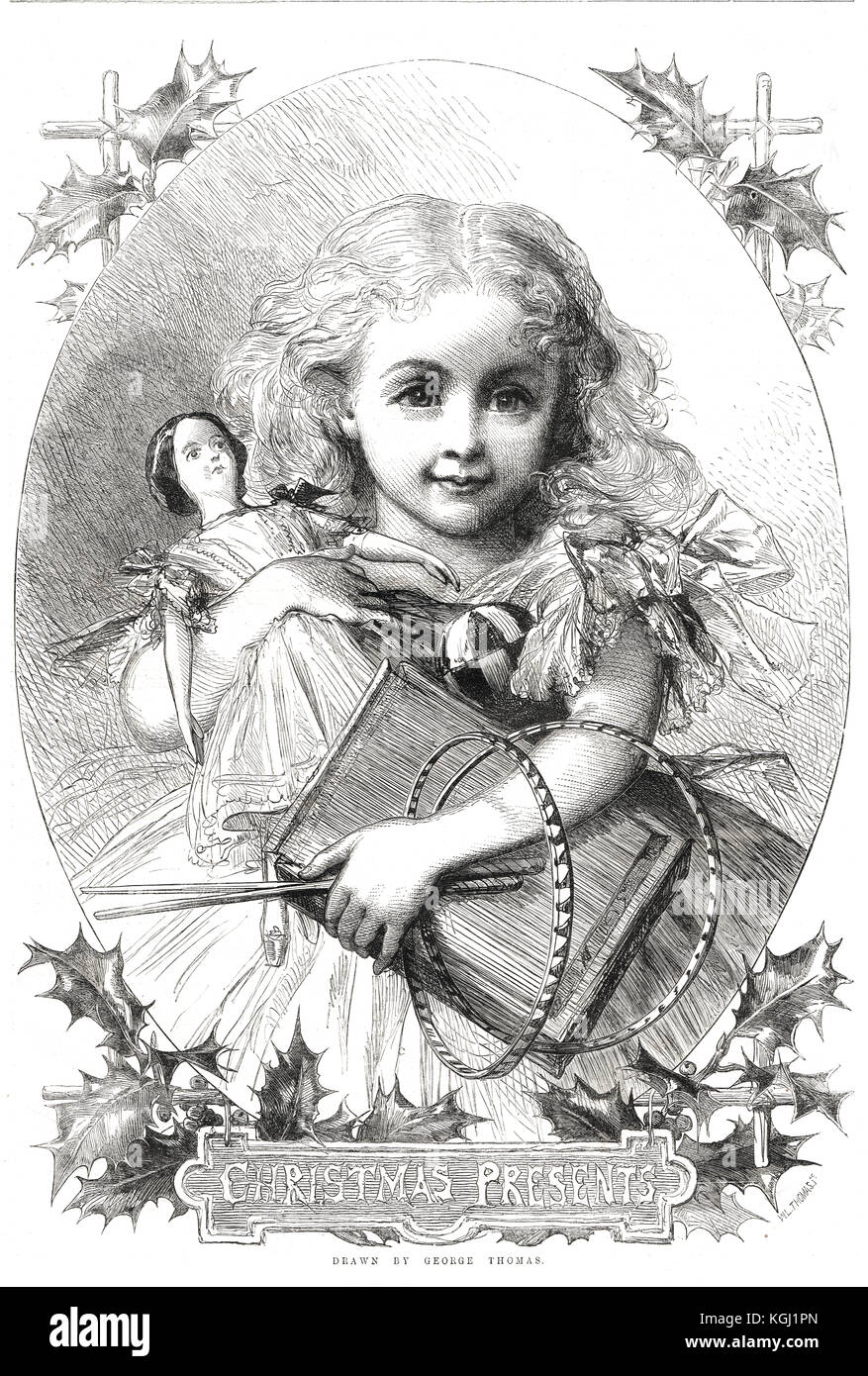 Victorian Girl Engraving High Resolution Stock Photography and Images ...