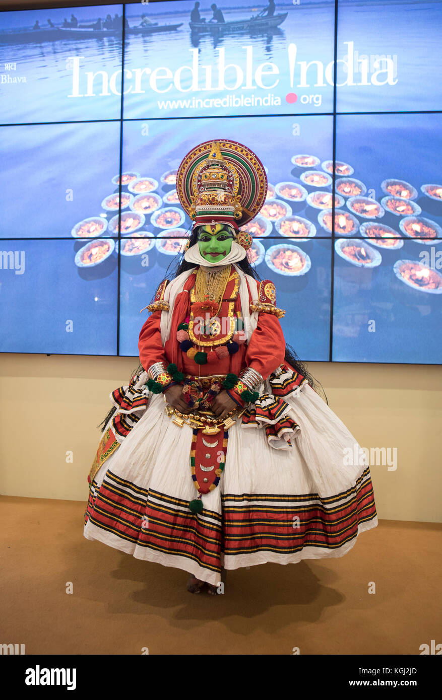 World Travel Market: Indian national costumes Stock Photo - Alamy