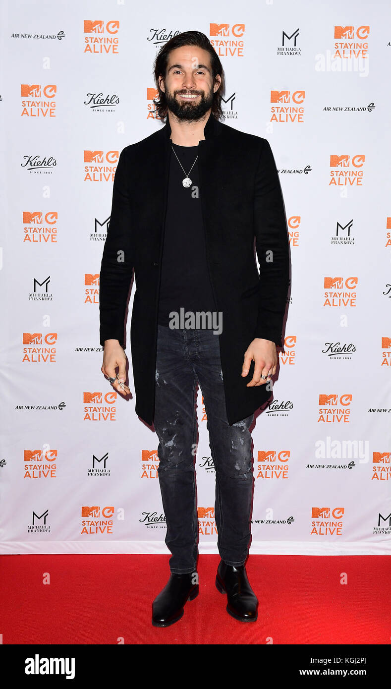 Jamie Jewitt attending the MTV Staying Alive Gala held at 100 Wardour ...