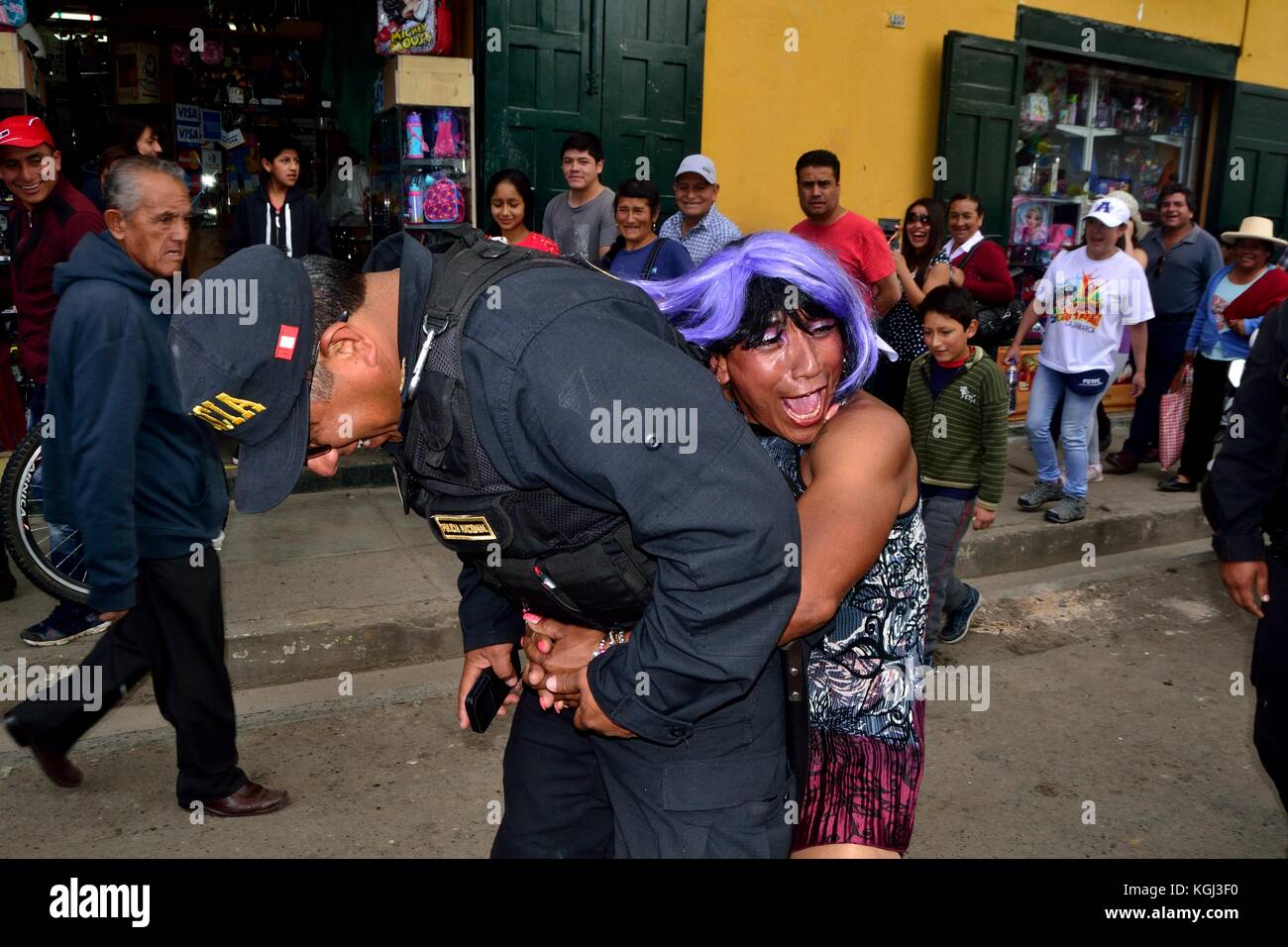 Funeral - Carnival in CAJAMARCA. Department of Cajamarca .PERU Stock ...