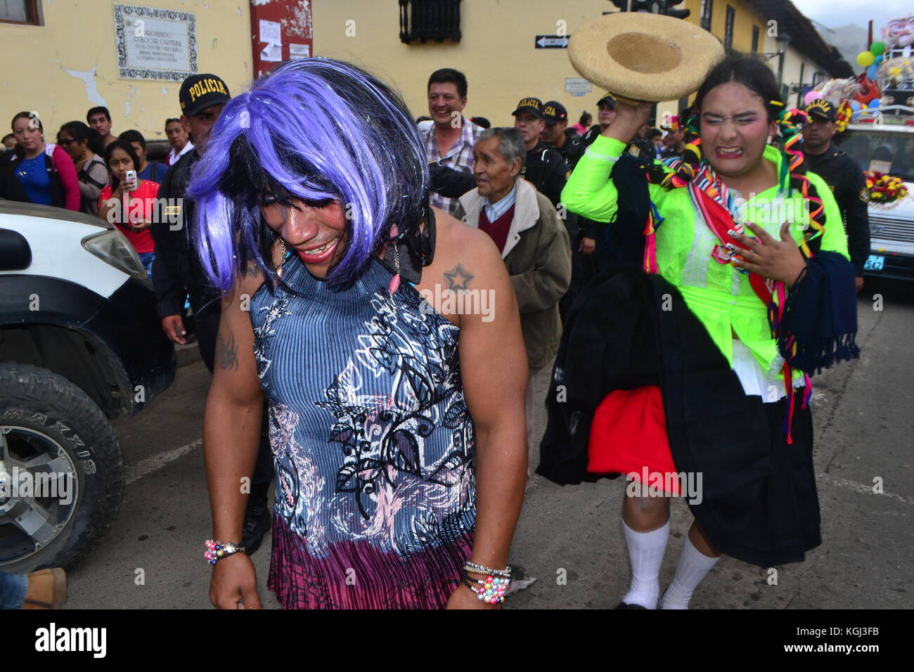 Funeral - Carnival in CAJAMARCA. Department of Cajamarca .PERU Stock ...