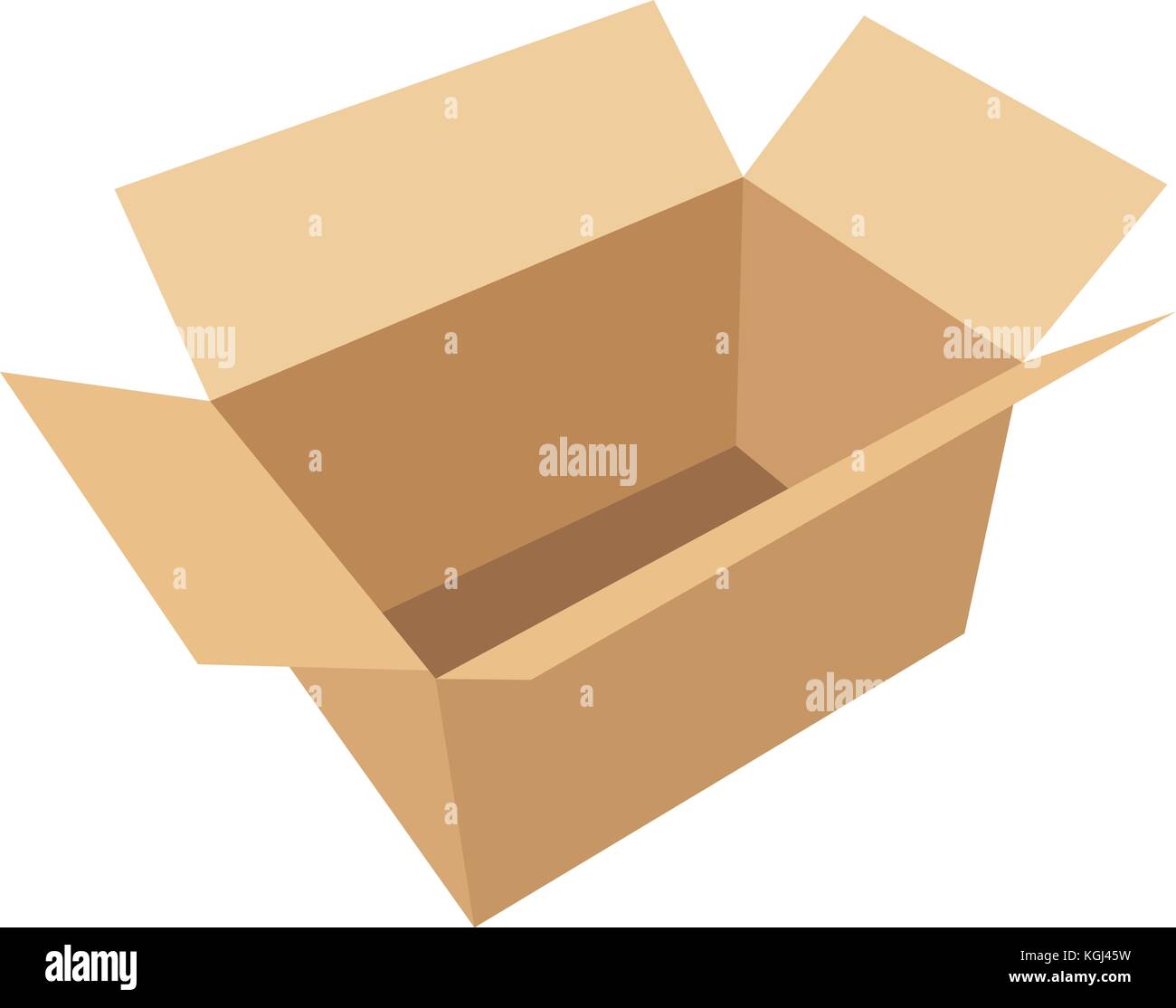 Open flat box Stock Vector Image & Art - Alamy