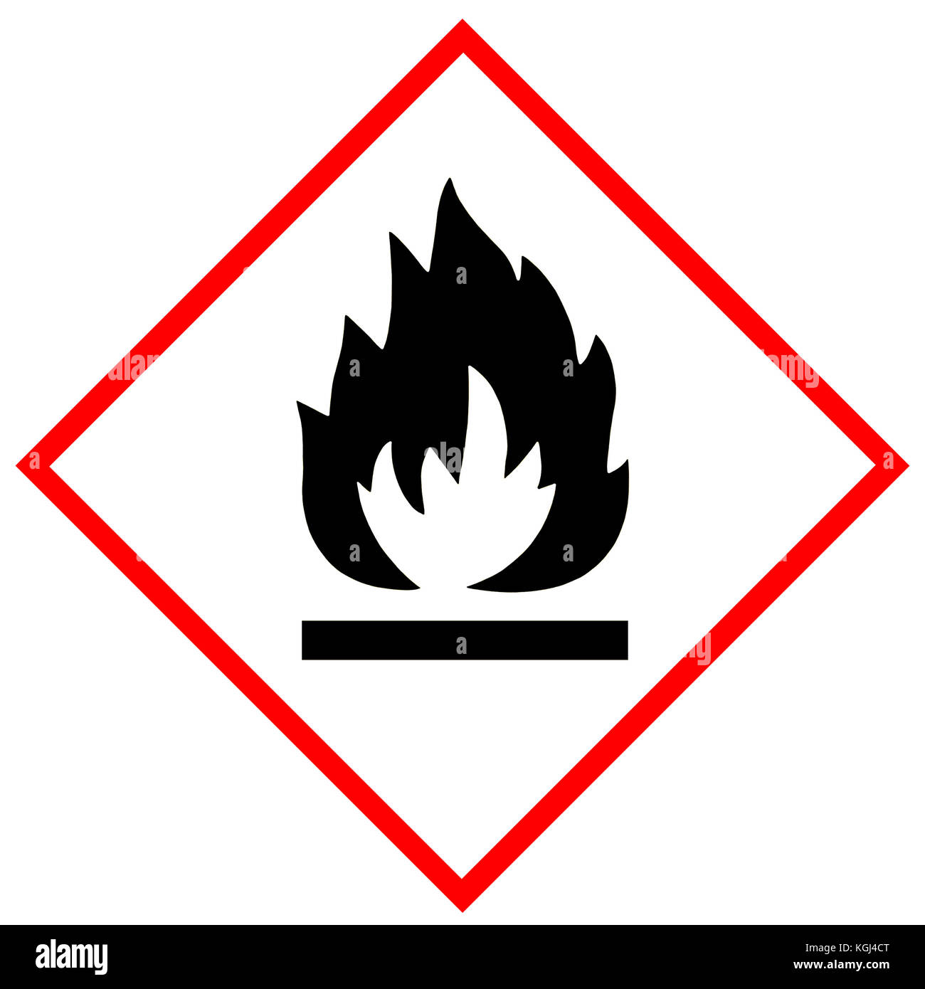 Flammable Symbol Octagon