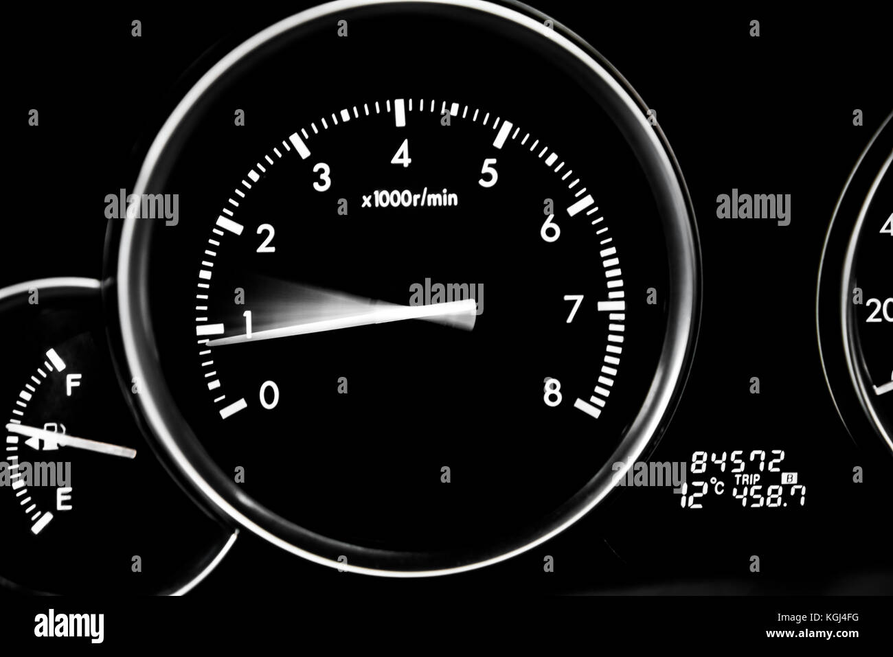 Car dashboard, rpm, speedometer Stock Photo - Alamy
