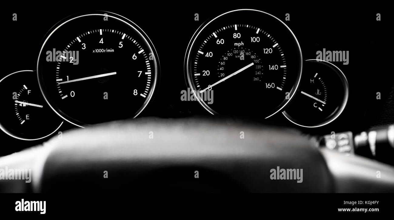 Car dashboard, rpm, speedometer Stock Photo - Alamy