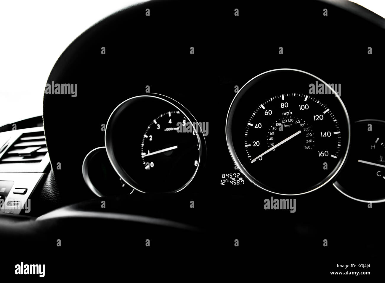 Car dashboard, rpm, speedometer Stock Photo - Alamy