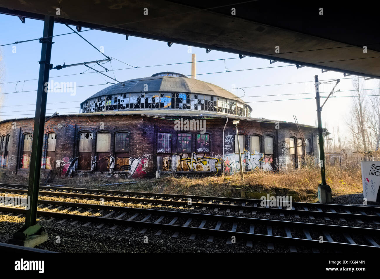 Roundhouse Pankow-Heinersdorf, Berlin, Germany Stock Photo - Alamy