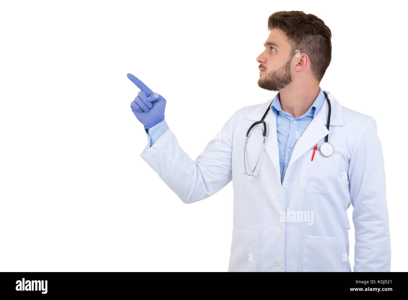 Finger pointing at nurse Cut Out Stock Images & Pictures - Alamy