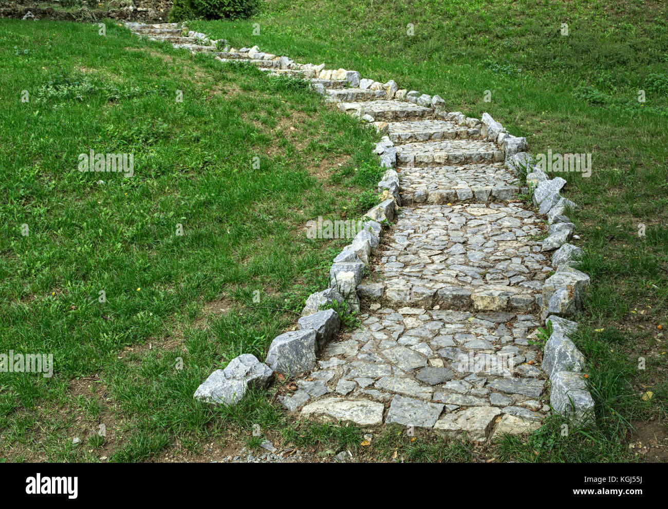 Steps leading hill top hi-res stock photography and images - Alamy