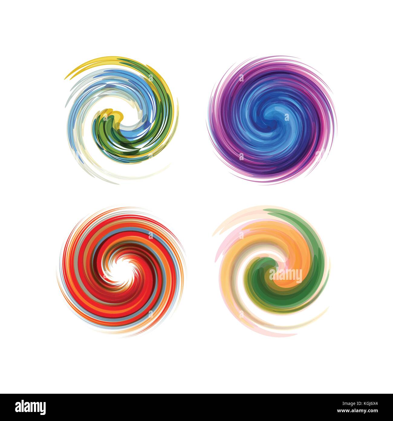 Swirl element set. Abstract illustration Stock Vector Image & Art - Alamy