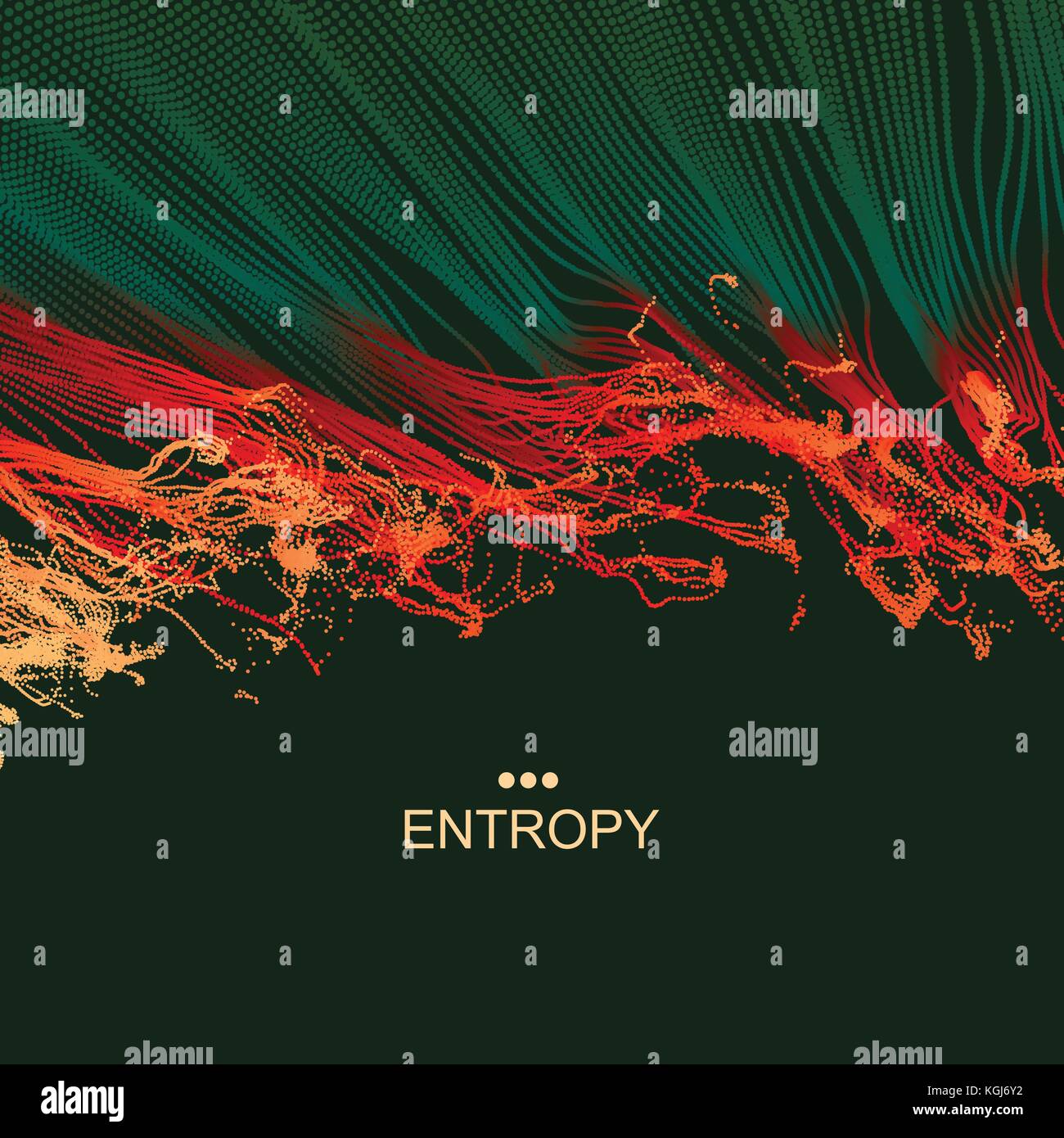 Wave Background. Ripple Grid. Abstract Vector Illustration. 3D ...