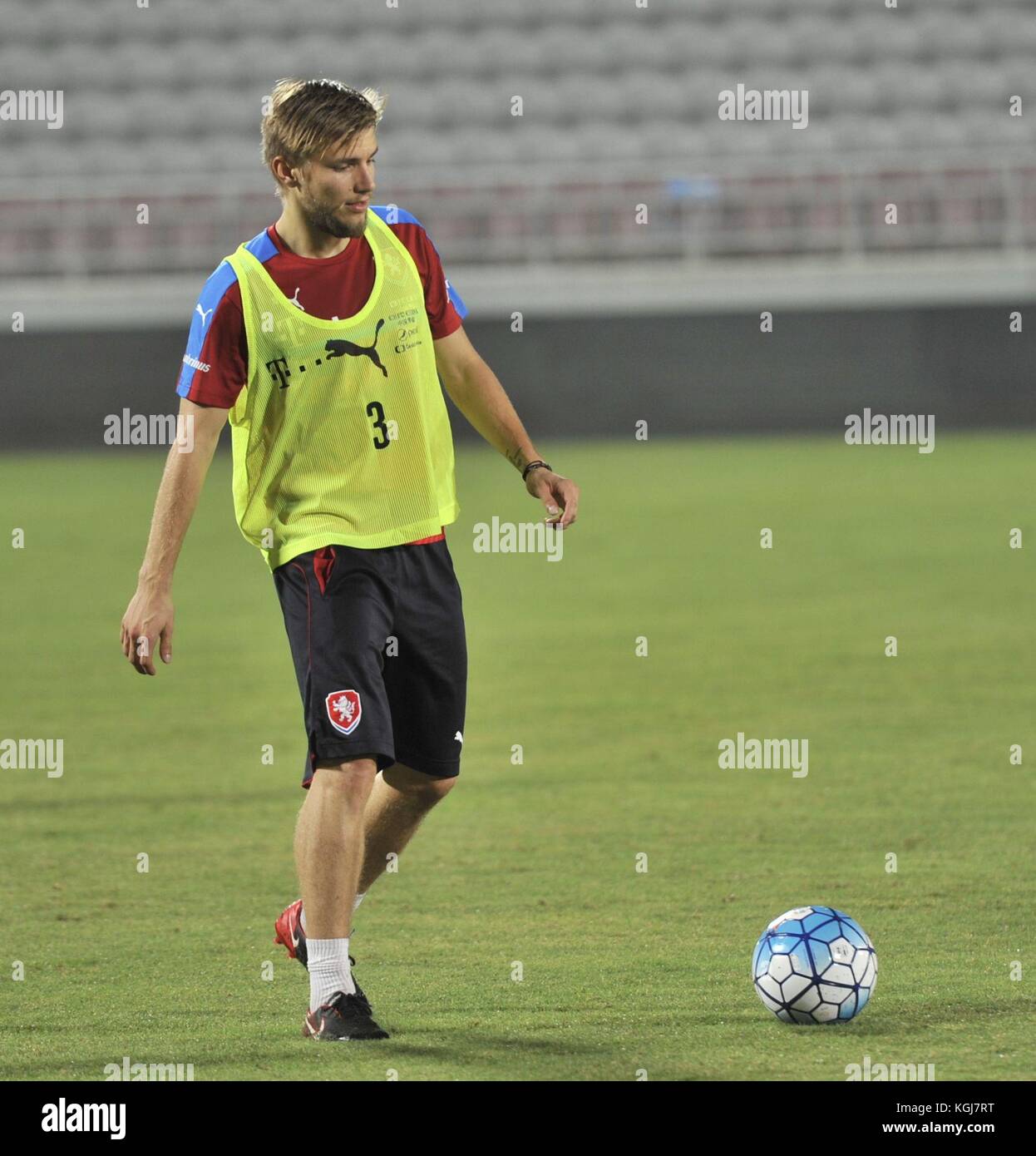 MARTIN FRYDEK in action during the training session of the Czech ...