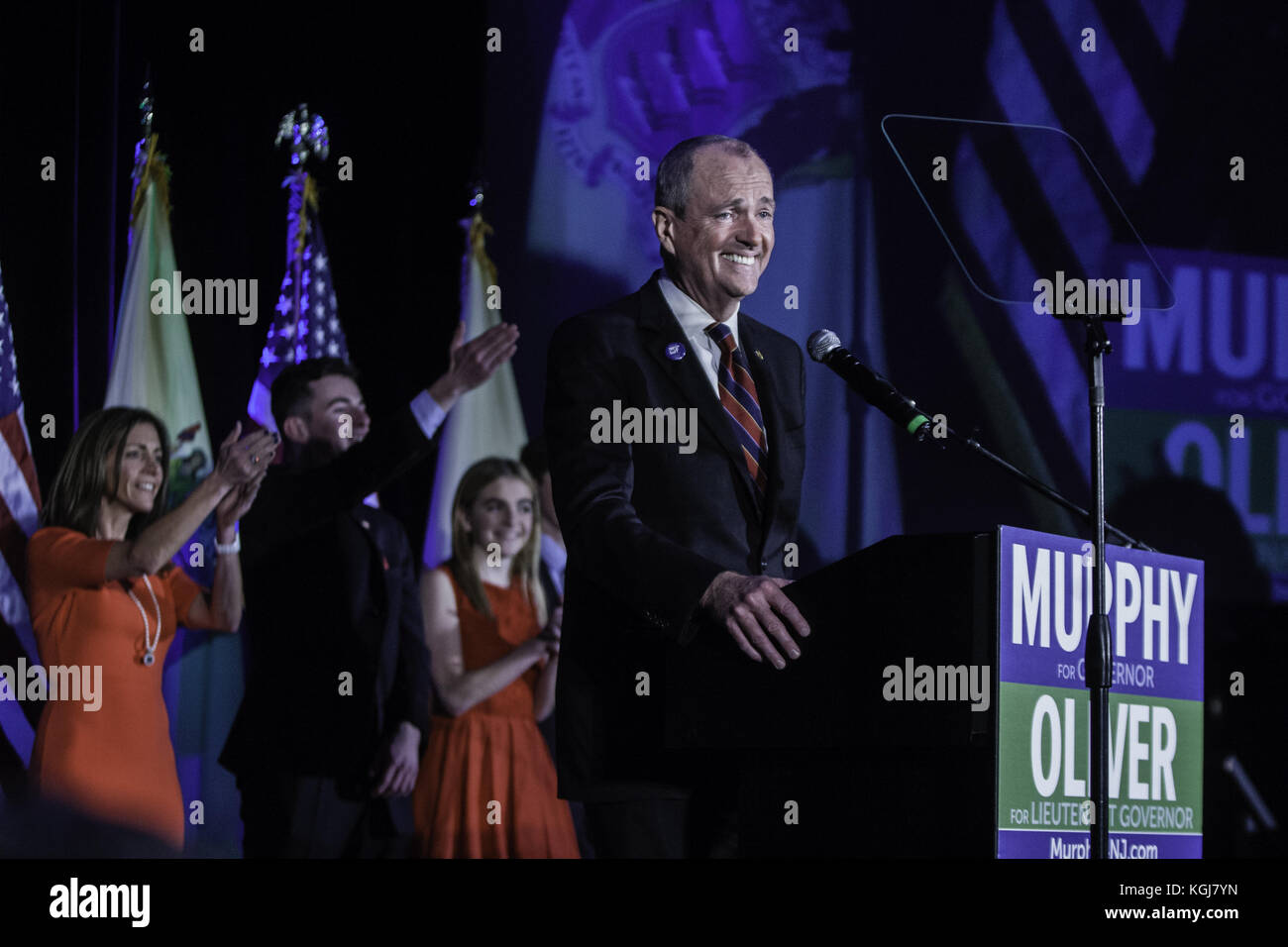Asbury Park, New Jersey, USA. 7th Nov, 2017. PHIL MURPHY, Governor ...