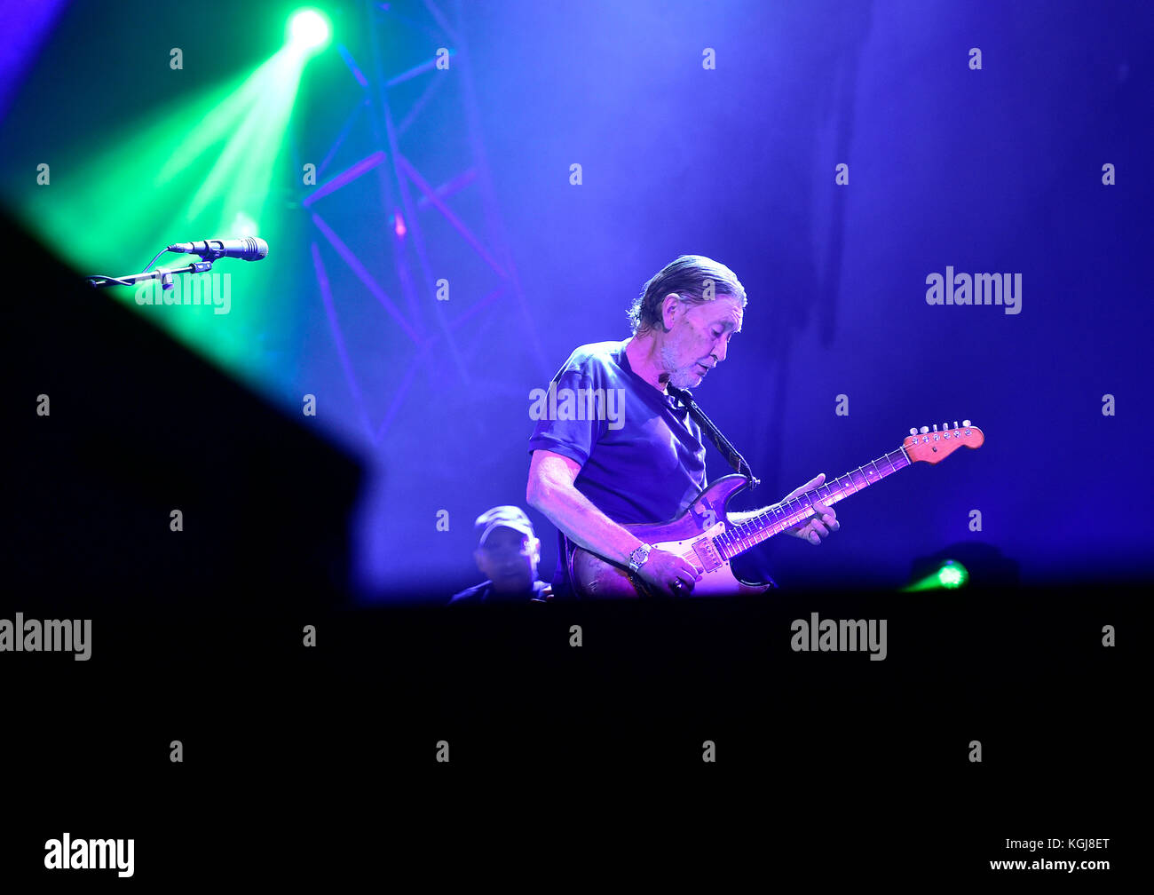 British guitarist and singer Chris Rea performs during his show in ...
