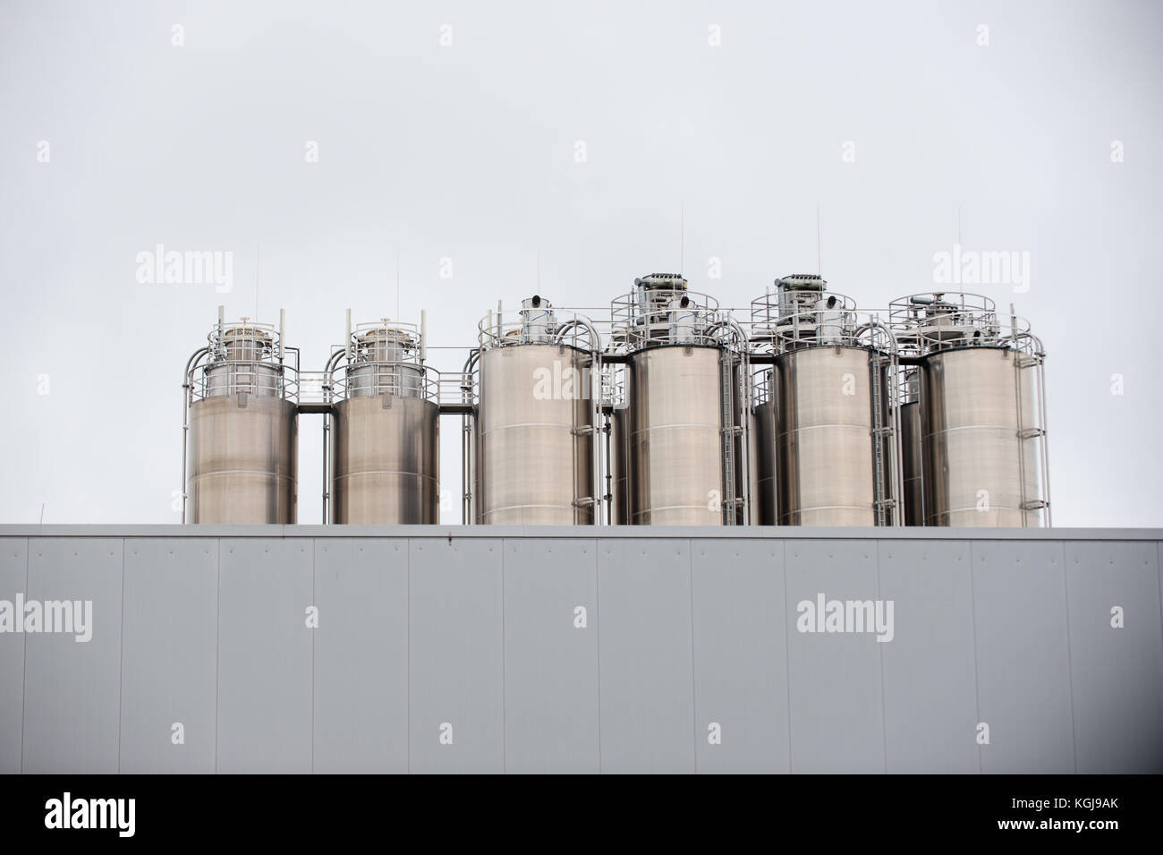 Elsteraue, Germany. 23rd Oct, 2017. Silos of the All Starch company ...
