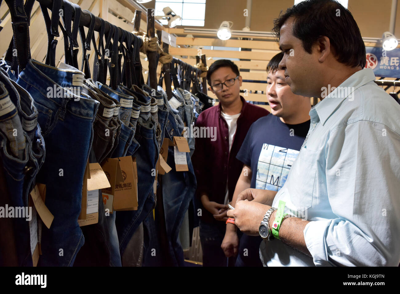 Dhaka, Bangladesh. 08th Nov, 2017. A Readymade garments product buyers ...