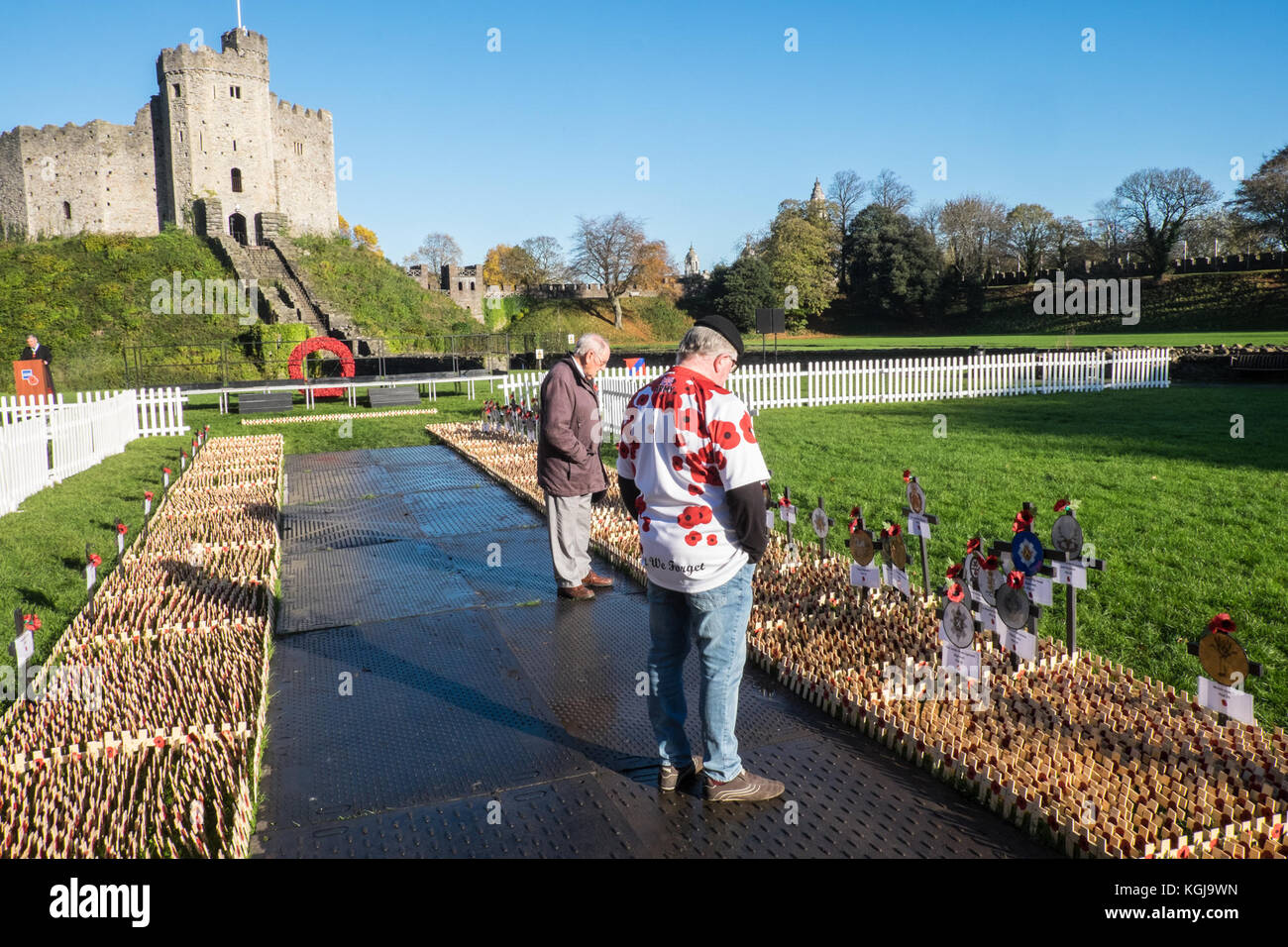 Cardiff, UK. 8th Nov, 2017.The Royal British Legion Field of ...