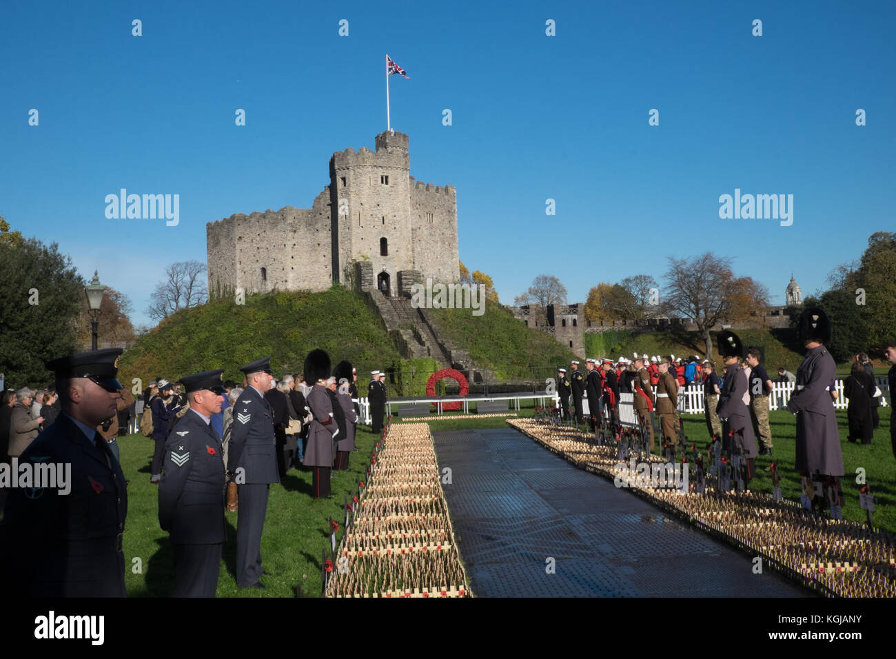Cardiff, UK. 8th Nov, 2017.The Royal British Legion Field of ...
