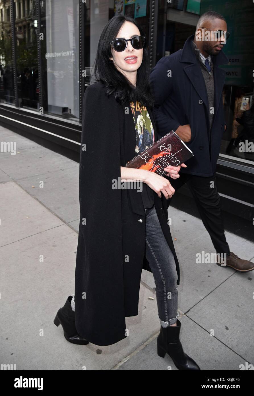 New York, NY, USA. 8th Nov, 2017. Krysten Ritter, seen at AOL BUILD to ...
