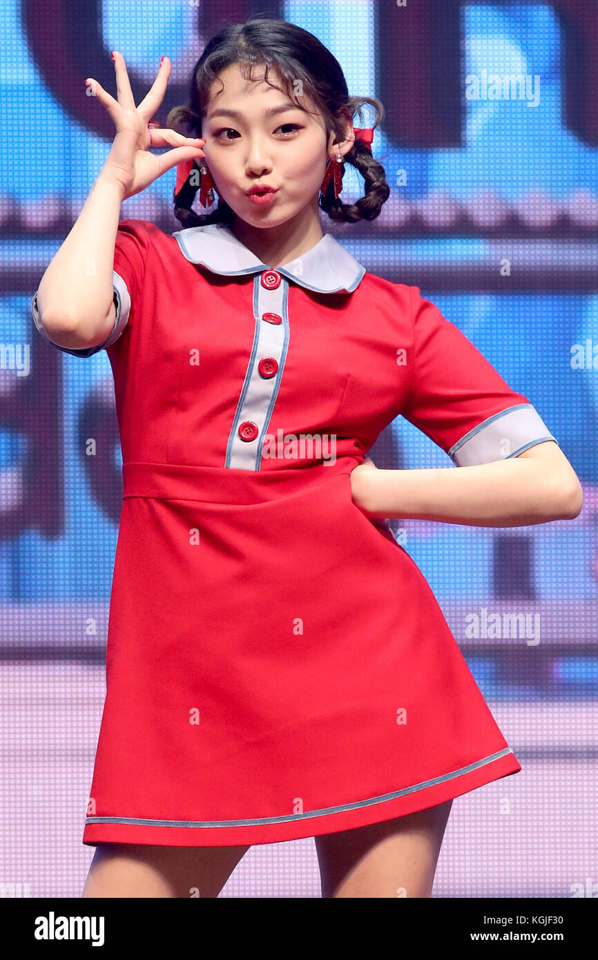 09th Nov, 2017. S. Korean girl group Gugudan Mina, a member of South Korean girl group Gugudan ...