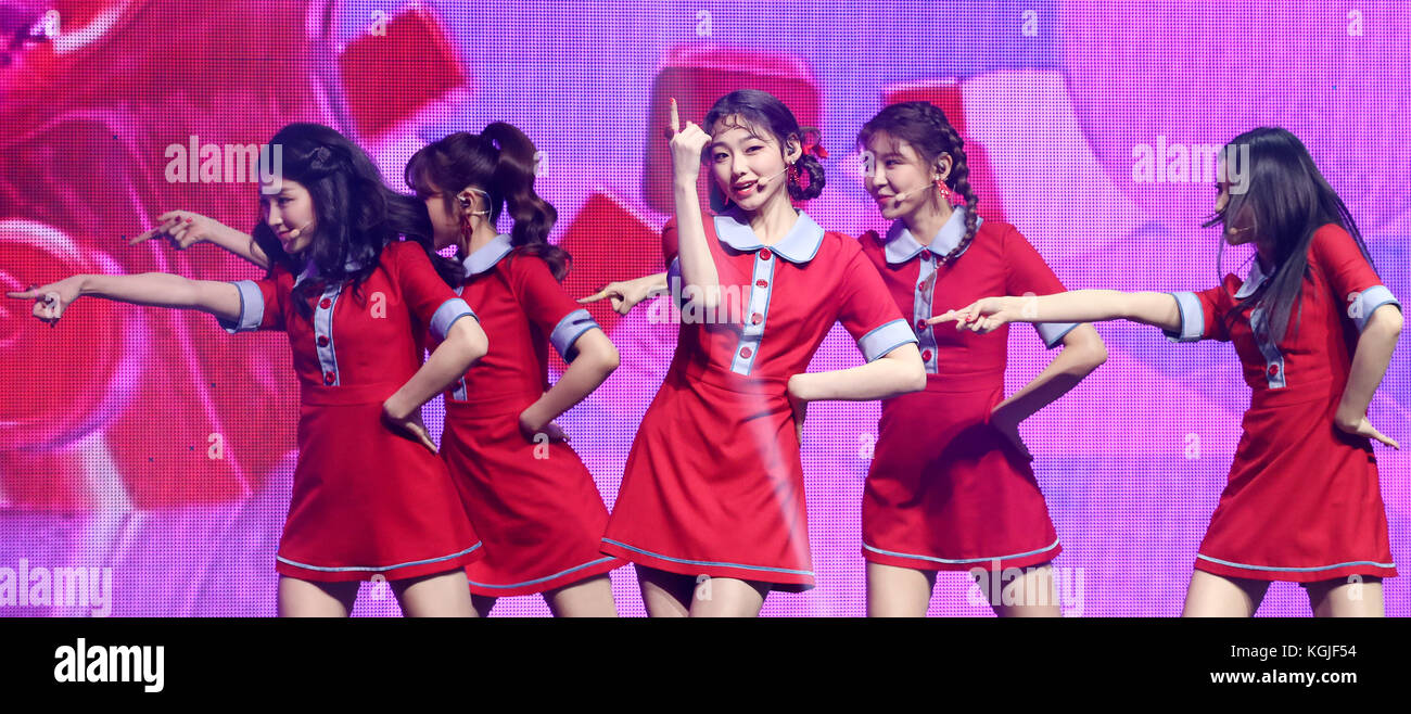 09th Nov, 2017. S. Korean girl group Gugudan Mina, a member of South Korean girl group Gugudan ...