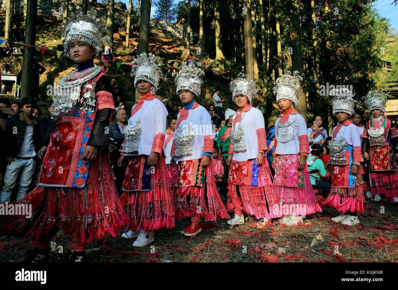 Rongjian, Rongjian, China. 9th Nov, 2017. Rongjiang, CHINA-9th November ...