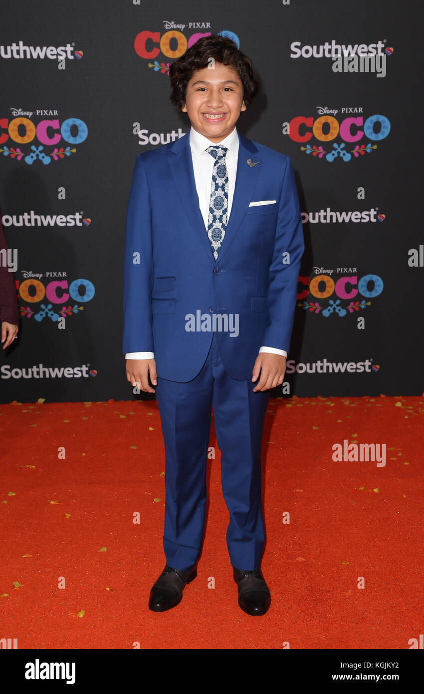 Hollywood, Ca. 8th Nov, 2017. Anthony Gonzalez, at The U.S. Premiere of ...
