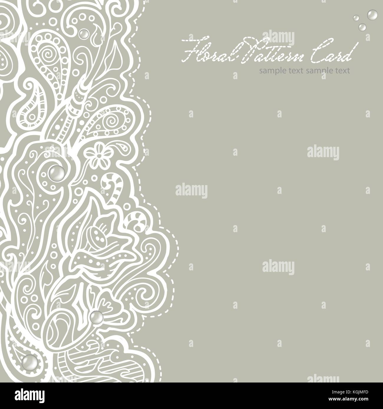 White brocade card template Stock Vector Image & Art - Alamy