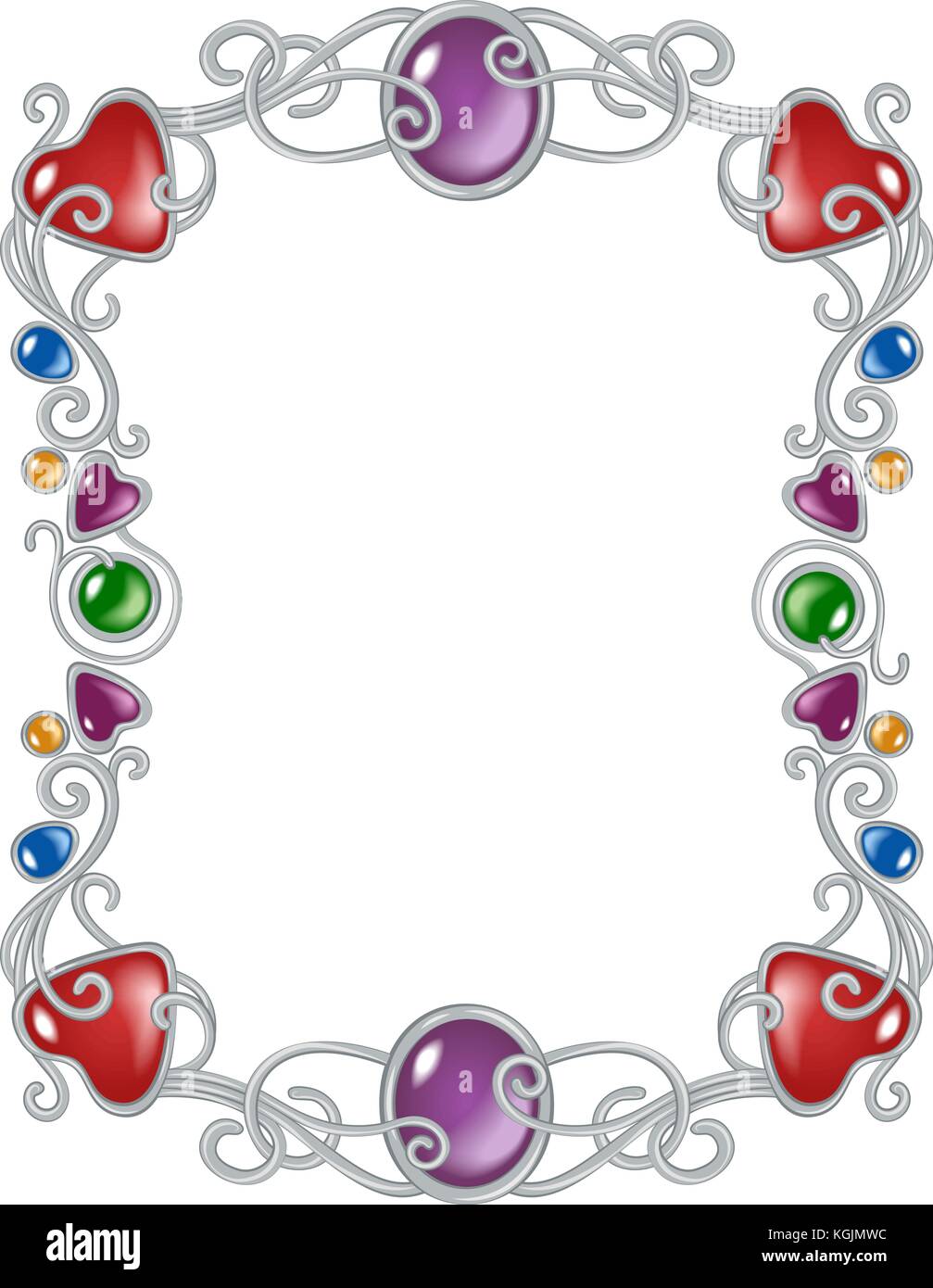 jewelry frame template Stock Vector Image & Art - Alamy