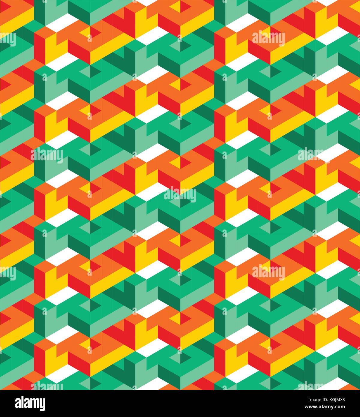 Isometric triangle pattern 3d seamless hi-res stock photography and ...