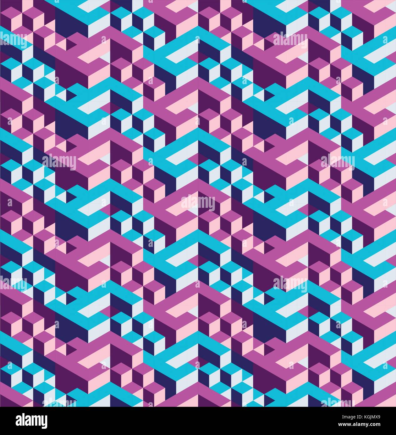 Isometric geometric vector seamless pattern of triangles, ready to use ...