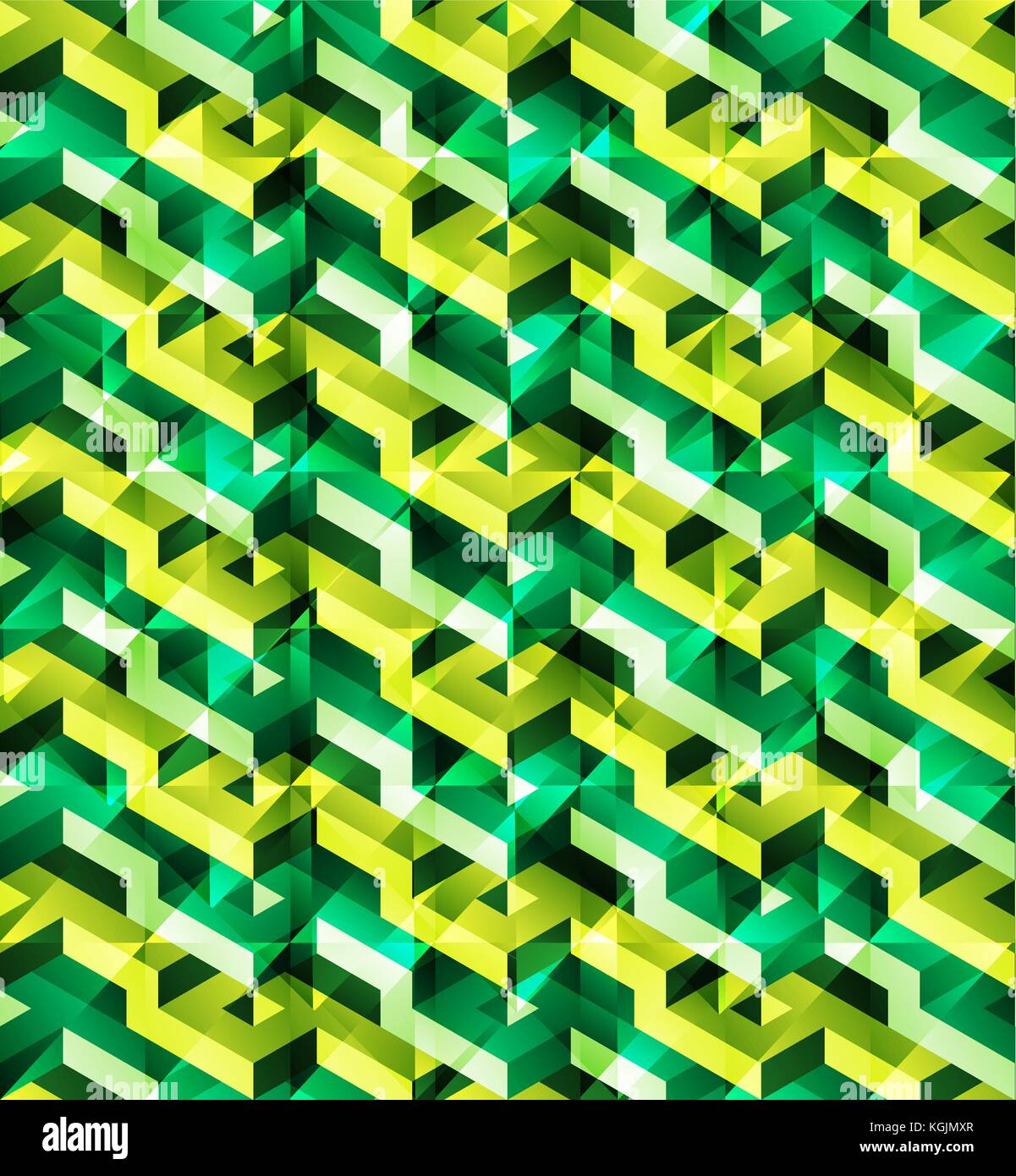 Isometric geometric vector seamless pattern of triangles, ready to use ...