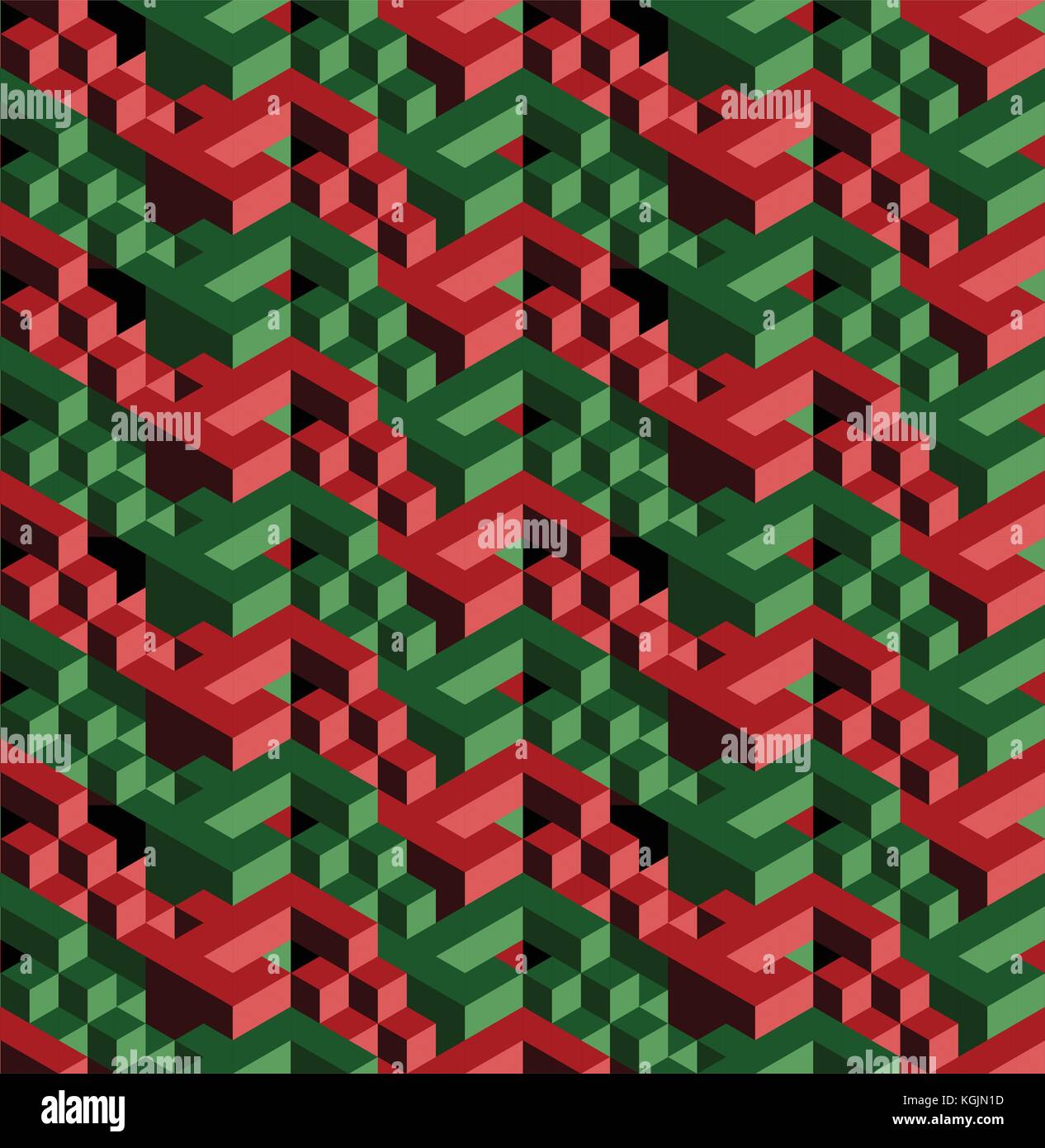 Isometric geometric vector seamless pattern of triangles, ready to use ...