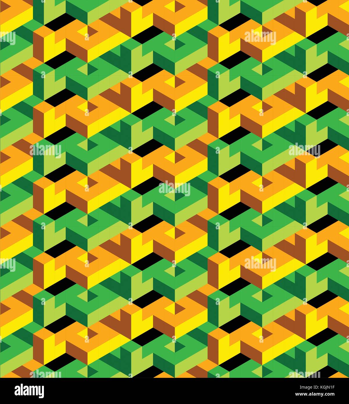 Isometric geometric vector seamless pattern of triangles, ready to use ...