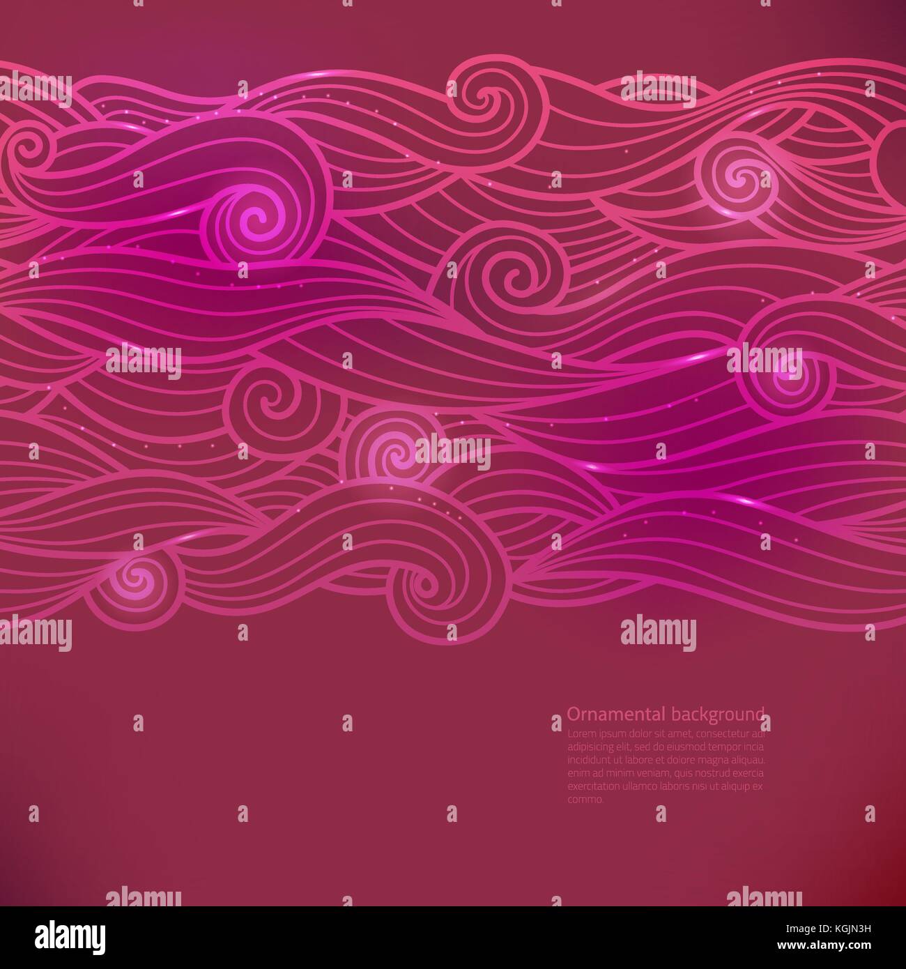 Vector glow background with wavy pattern Stock Vector Image & Art - Alamy