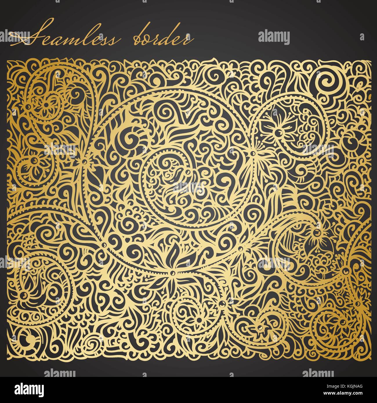 Gold brocade textile Stock Vector Images - Alamy