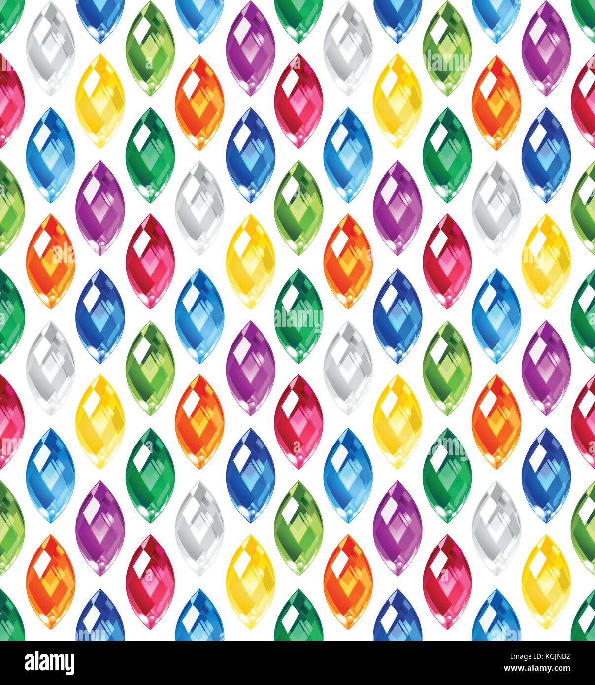 Jewel seamless pattern - edge stones hidden under clipping mask Stock ...