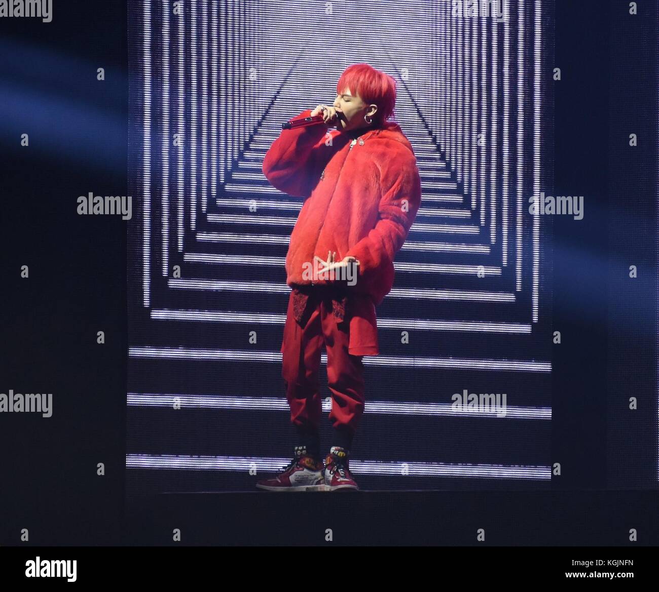 South Korean rapper G-Dragon performs at The Act III: M.O.T.T.E 'Moment ...